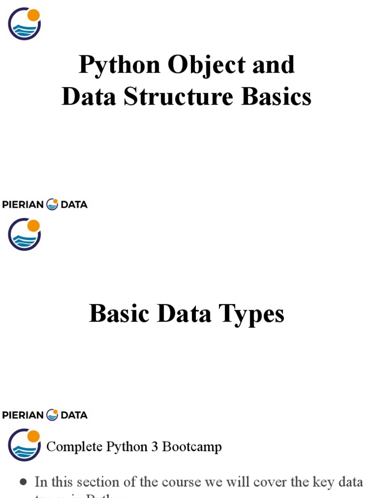 00-Python Object and Data Structure Basics | PDF | Boolean Data Type ...