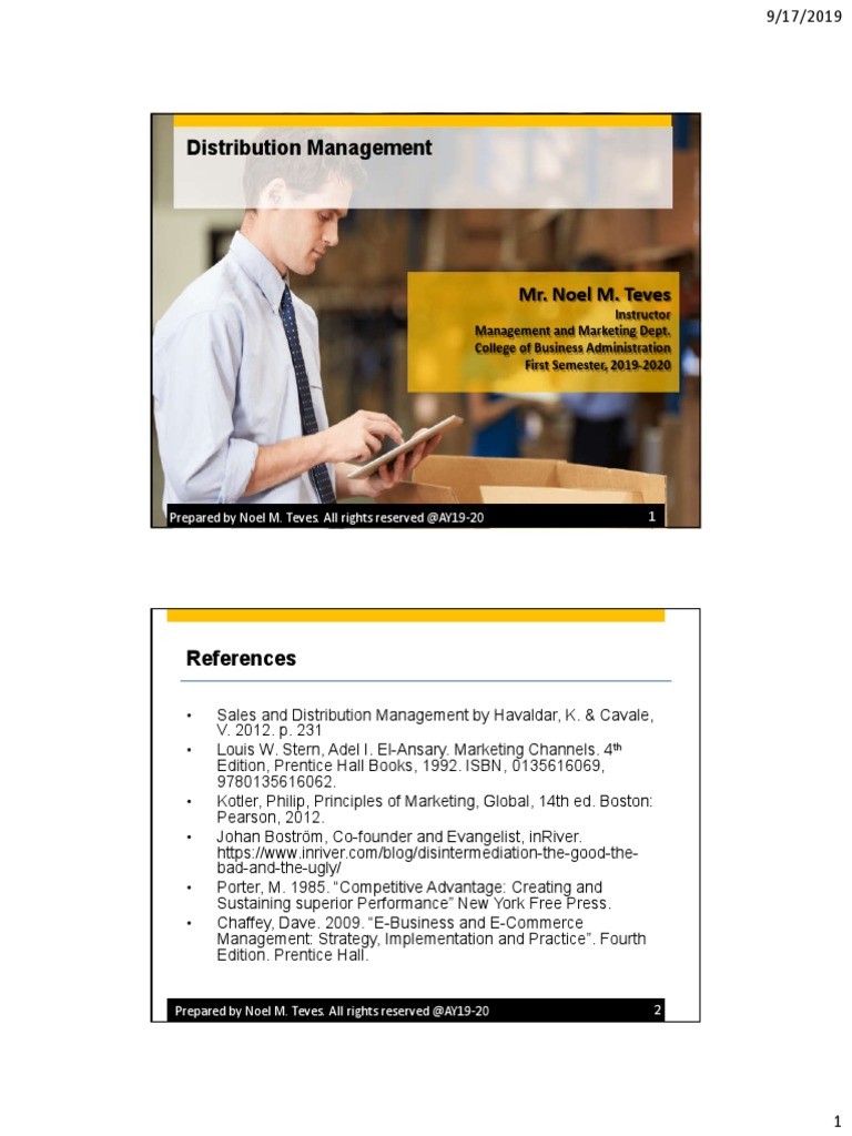 Distribution Management | PDF | E Commerce | Marketing