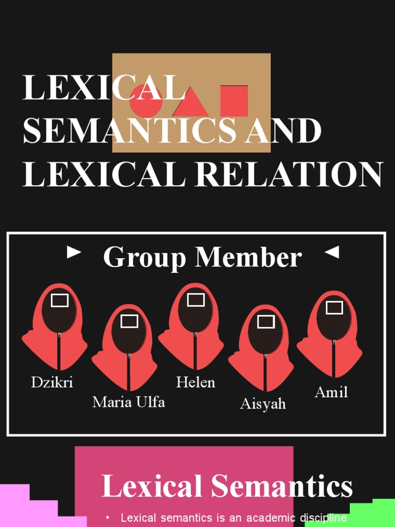 Lexical Semantics and Lexical Relation | PDF | Lexical Semantics ...
