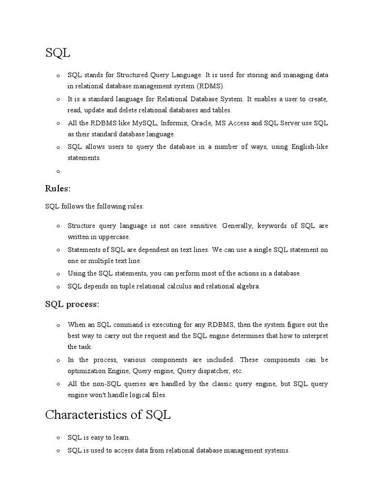 Unit 2 | PDF | Relational Database | Sql