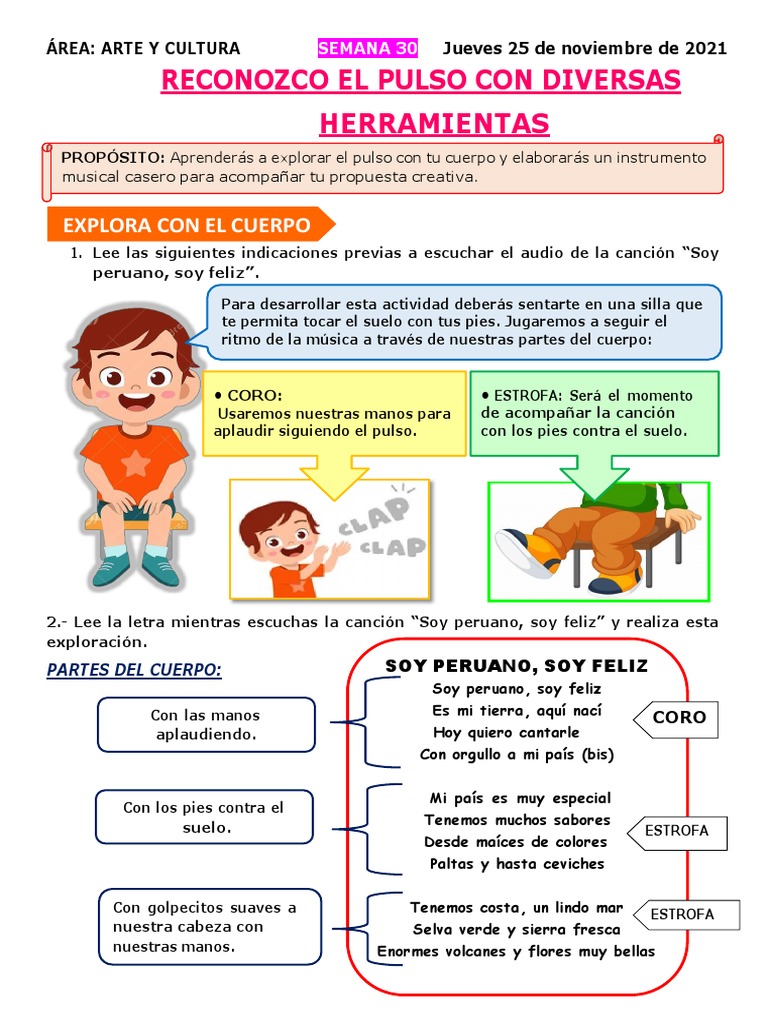Ficha Arte y Cultura 25 Noviembre | PDF | Canciones | Las artes escénicas