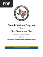Fire Prevention Protection Plan | PDF | Emergency | Emergency Evacuation