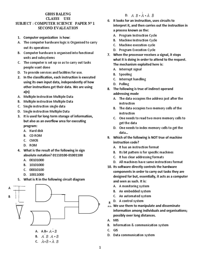 CSC P1 2ND | PDF | Algorithms | Subroutine