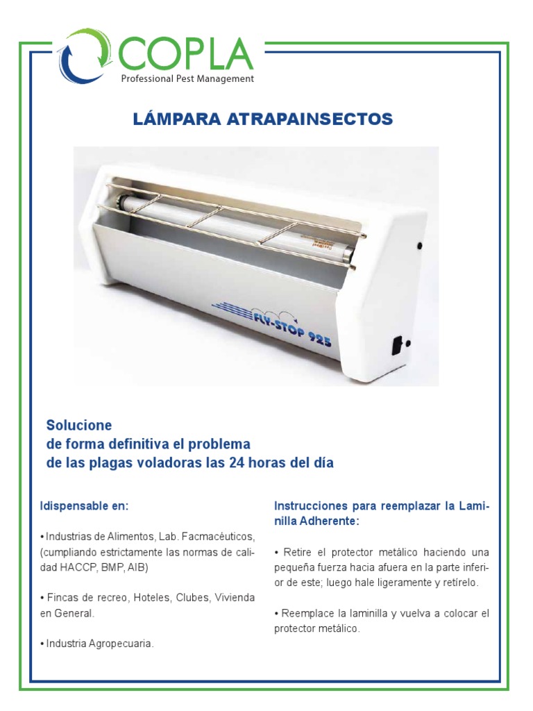 F.T. Lámpara atrapa insectos | PDF | Insectos