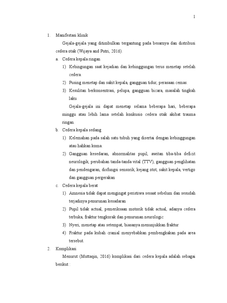 Trauma Capitis | PDF