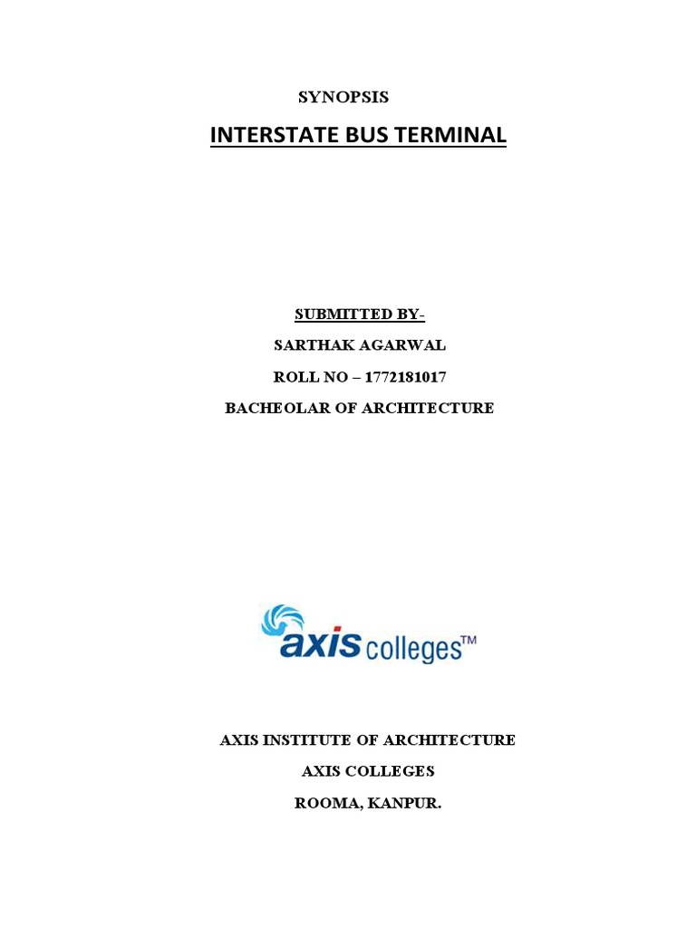 Interstate Bus Terminal | PDF | Transport | Bus