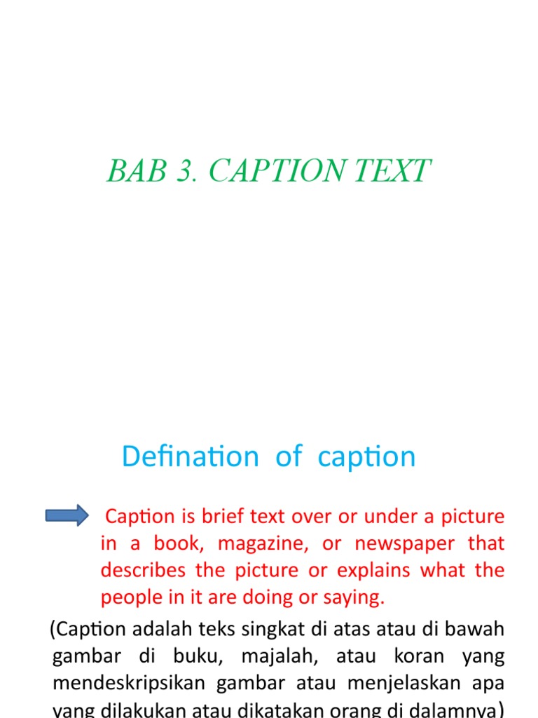 Panduan Lengkap Menulis Caption | PDF | Karier & Perkembangan