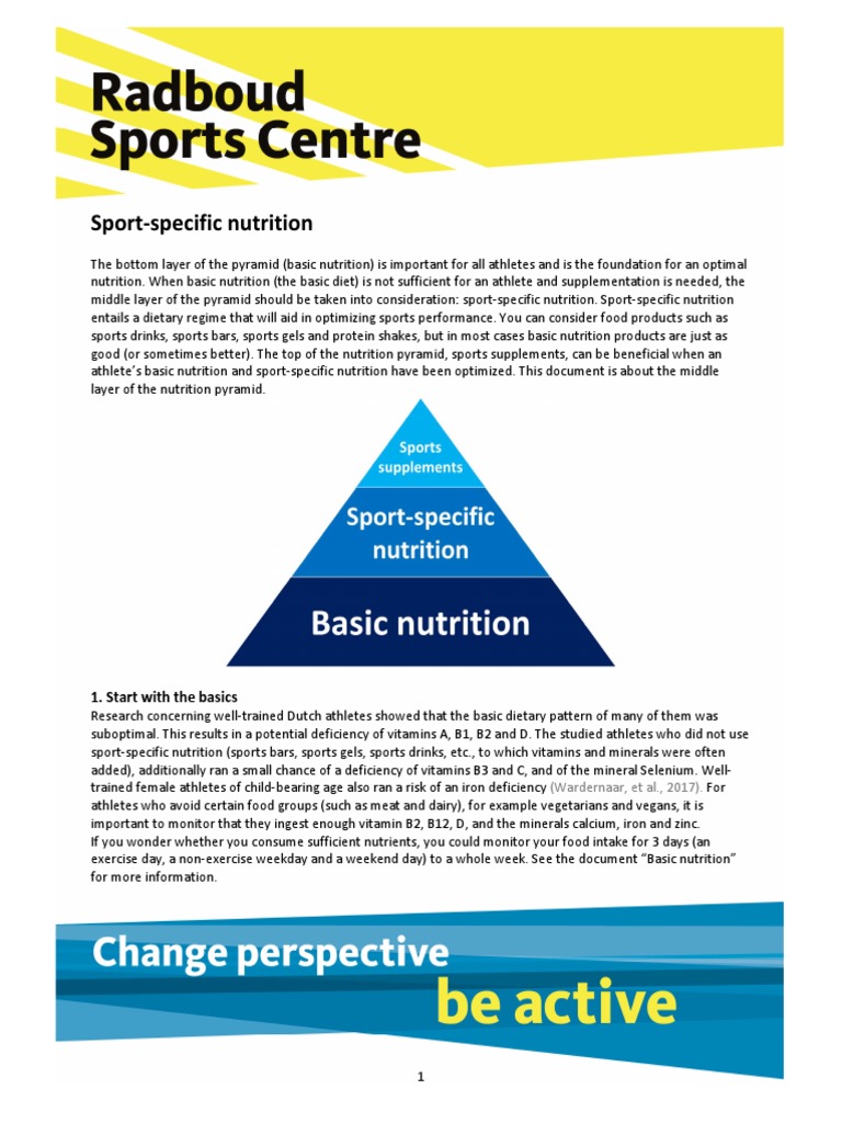 2c Sport-Specific Nutrition Main Document May 2021 | PDF | Sports ...