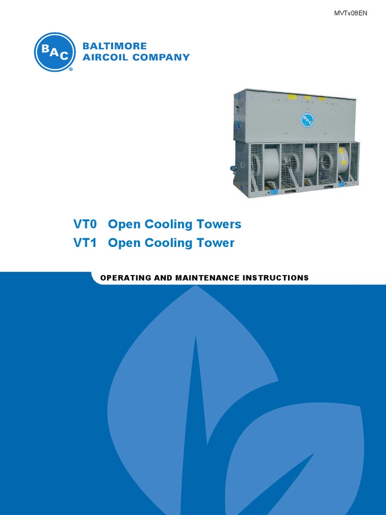 VT0 Open Cooling Towers VT1 Open Cooling Tower: Operating and ...