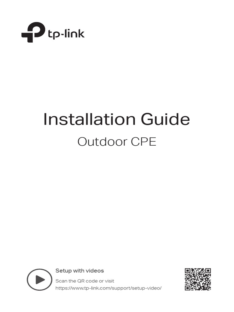 Installation Guide: Outdoor CPE | PDF | Wireless Access Point ...
