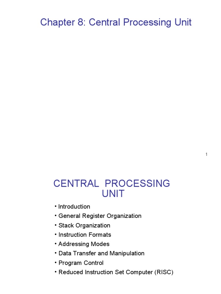 Unit 3.2 Cental Processing Unit | PDF | Central Processing Unit | Subroutine