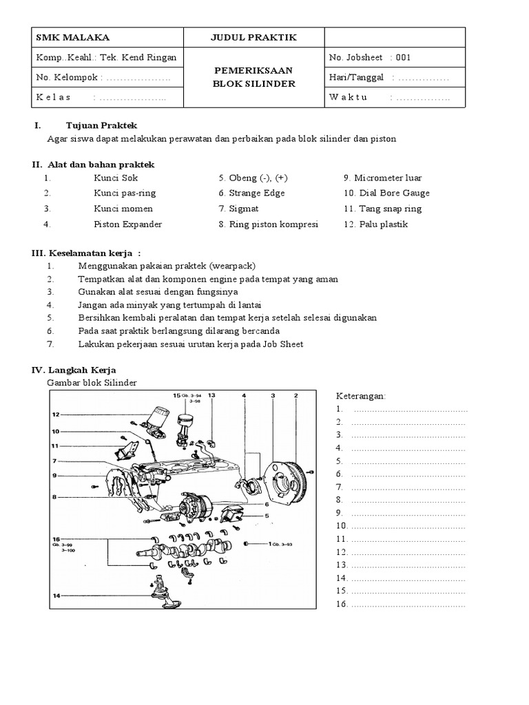 LKPD Luring - Blok Silinder Pake | PDF