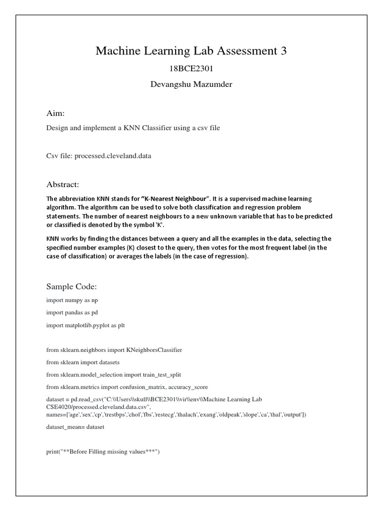 Machine Learning Assignment 3 | PDF | Cognition | Applied Mathematics