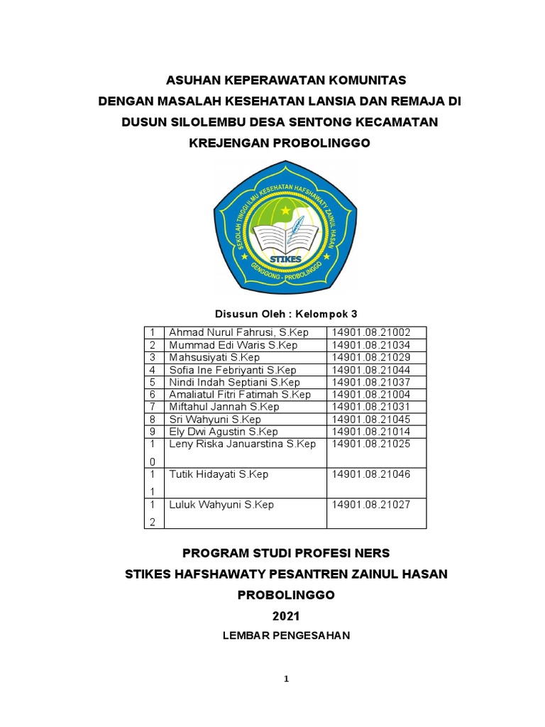 Askep Komunitas MMD 2 | PDF | Pengembangan Diri