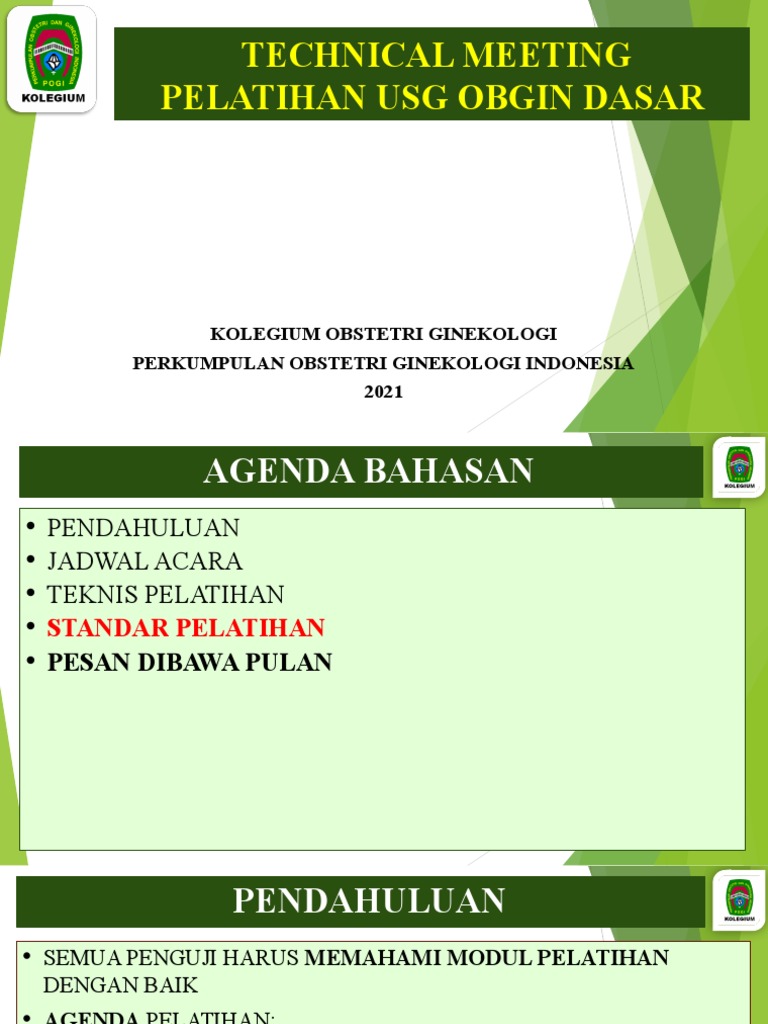 Pelatihan USG OBGIN Dasar 2021 | PDF | Sains & Matematika