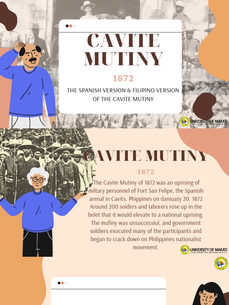 Cavite Mutiny: The Spanish Version & Filipino Version of The Cavite ...