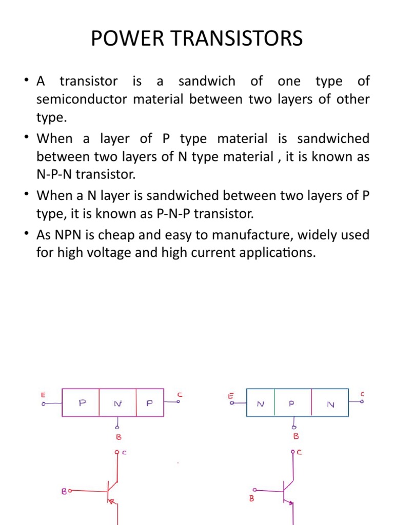Power Transistors | PDF | Bipolar Junction Transistor | Field Effect ...