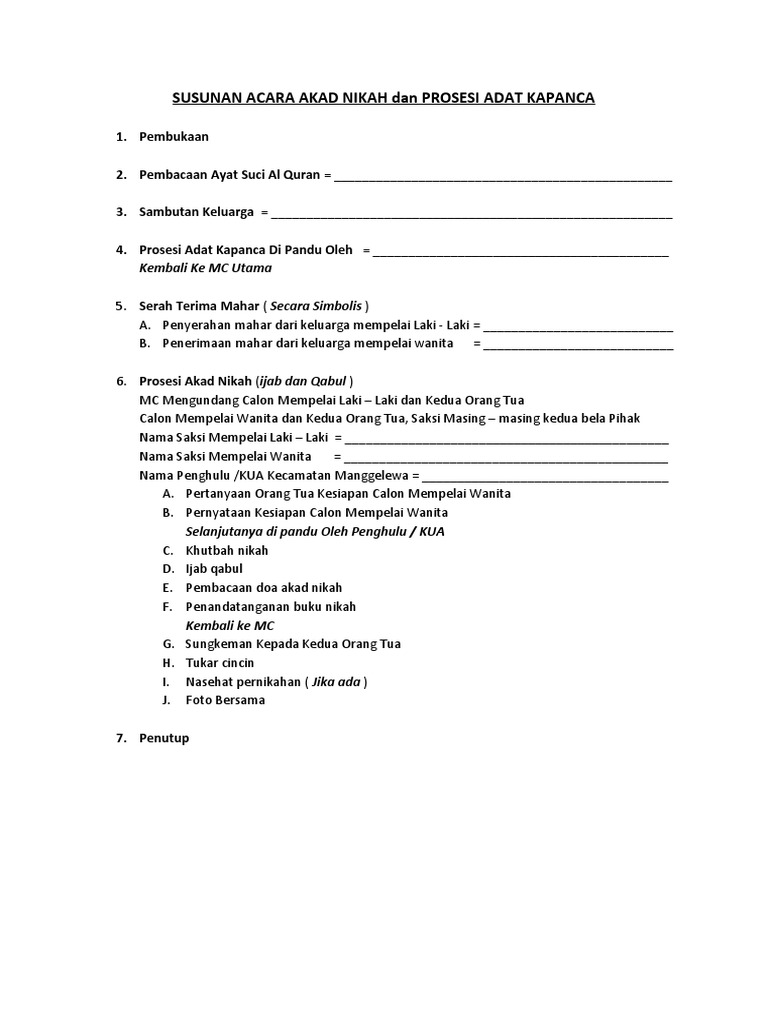 Konsep Akad Nikah | PDF