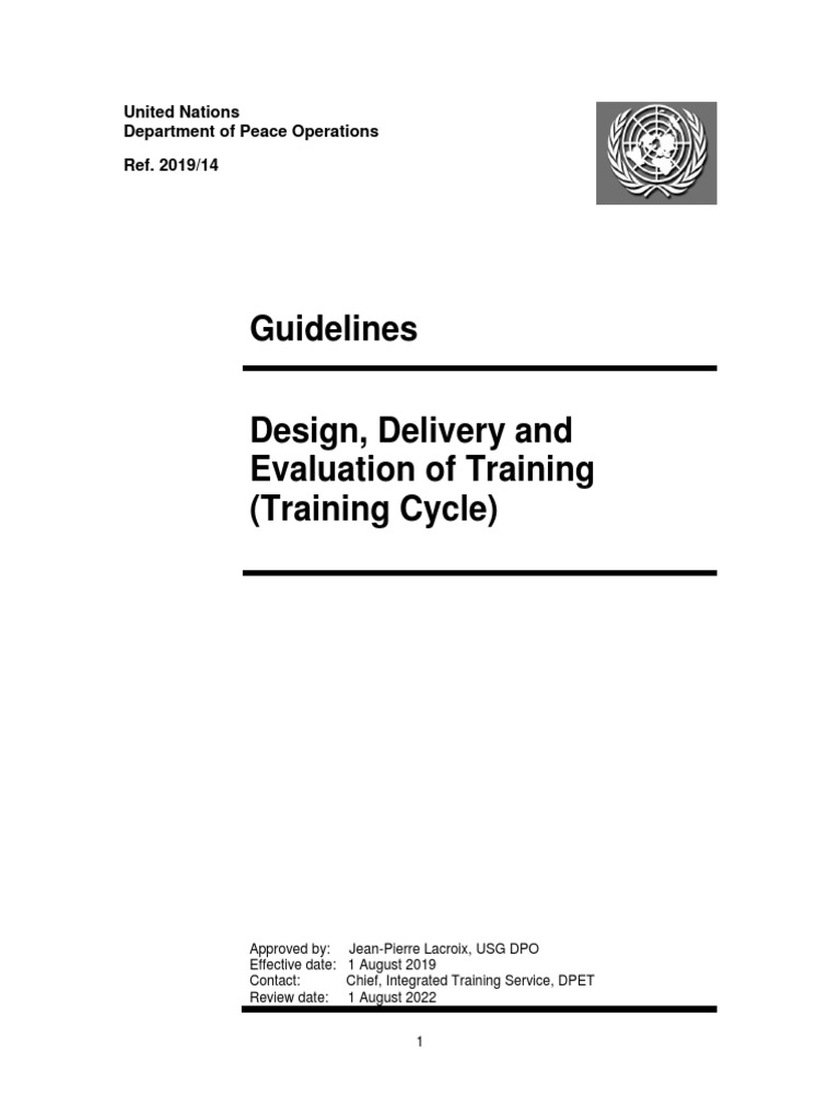 2019.14 DPO Guidelines - Design Delivery and Evaluation of Training ...