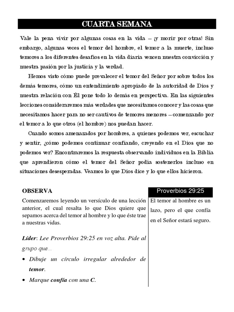 COMO LIBERARTE DE LOS TEMORES - Lección 4 | PDF | Moisés | Dios