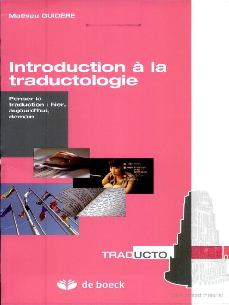 Mathieu Guidere Introduction A La Traductologie | PDF