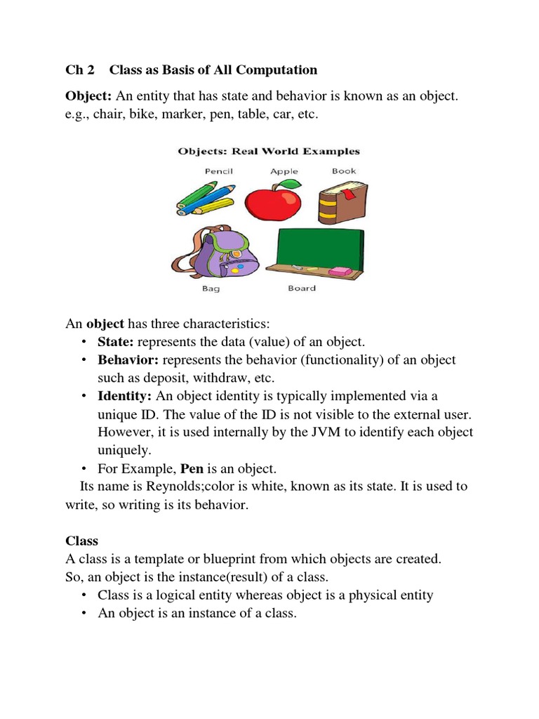 CH 2 Class As Basis of All Computation | PDF