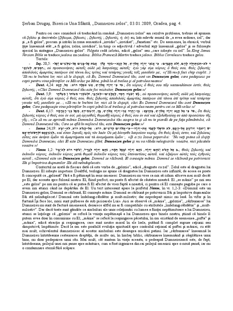 Serban Drugas Biserica Una Sfânta 4 | PDF