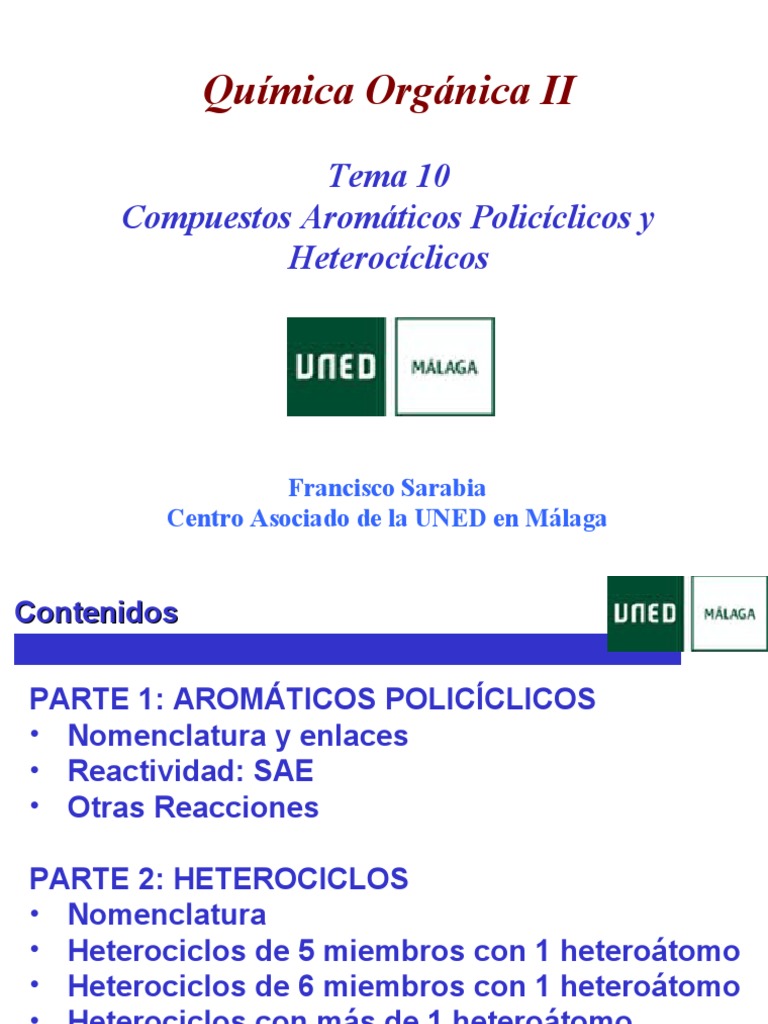 Aromáticos Policíclicos y Heterociclos | PDF