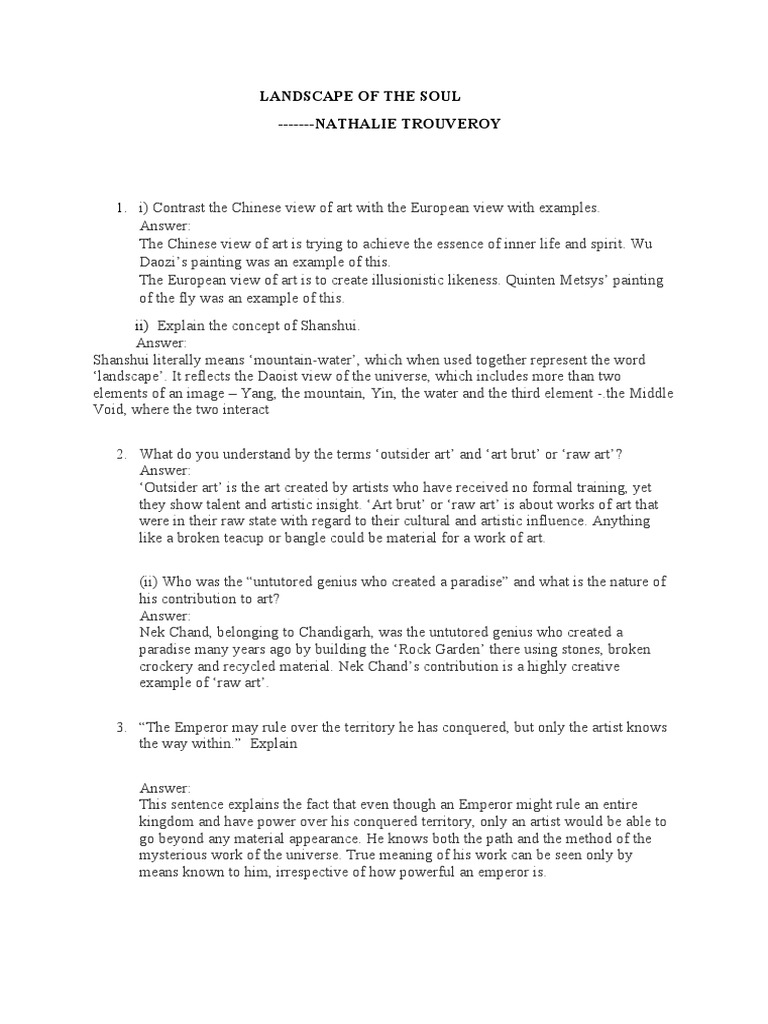 Landscape of The Soul - Nathalie Trouveroy | PDF | Yin And Yang | Paintings