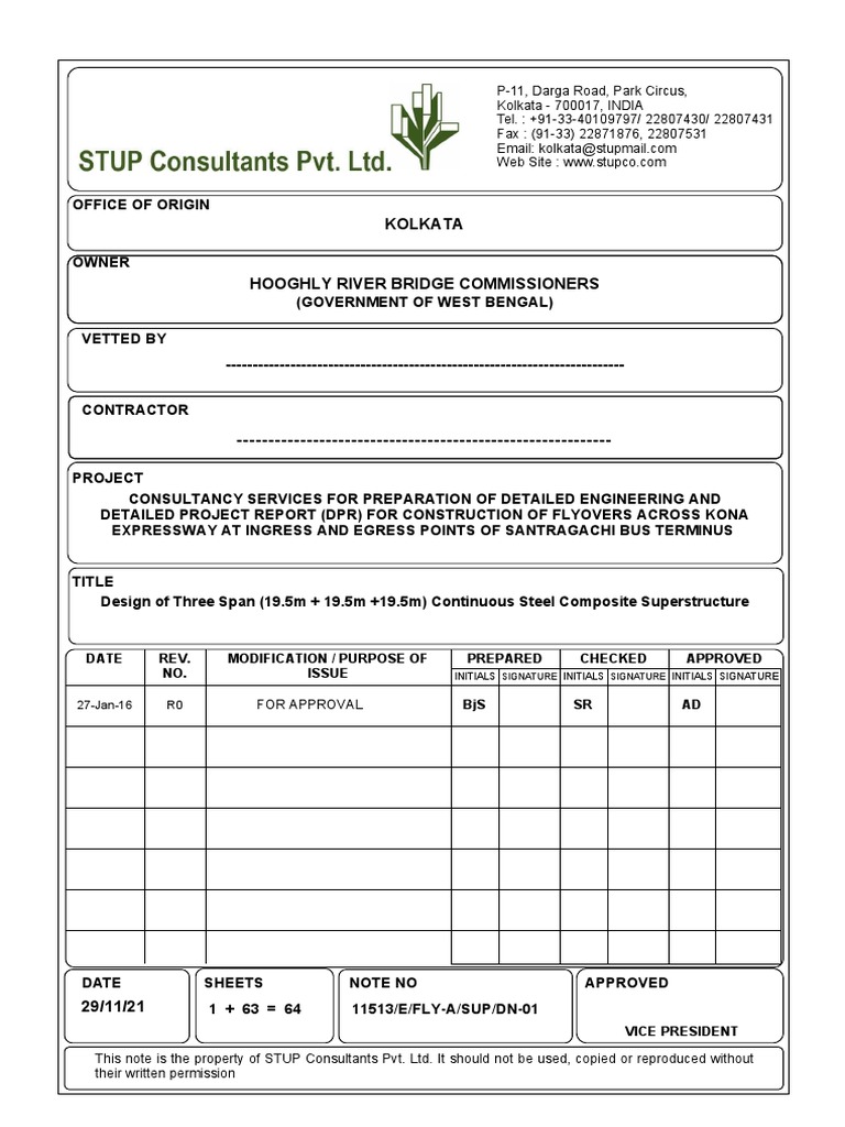 Design of Three Span Steel Composite Superstructure for Flyovers at ...