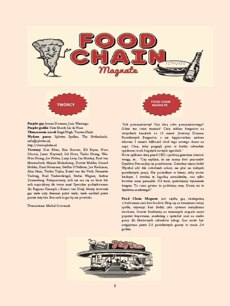 Food Chain Magnate PL | PDF
