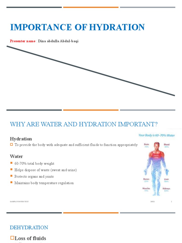 Importance of Hydration | PDF | Dehydration | Drink
