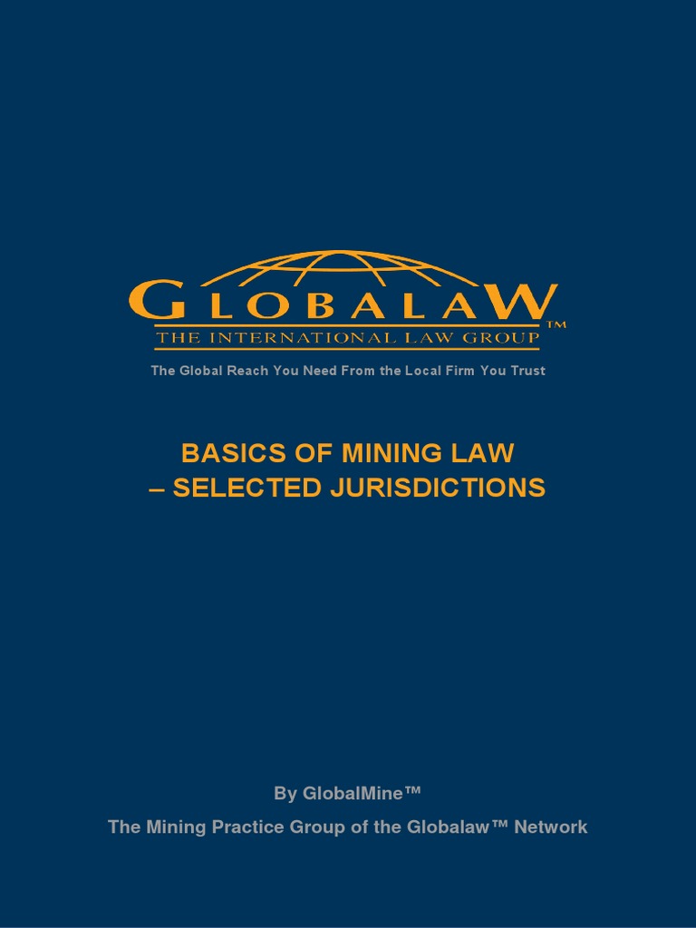 Globalaw - Basics of Mining Law 2017 | PDF | Taxes | Corporate Tax