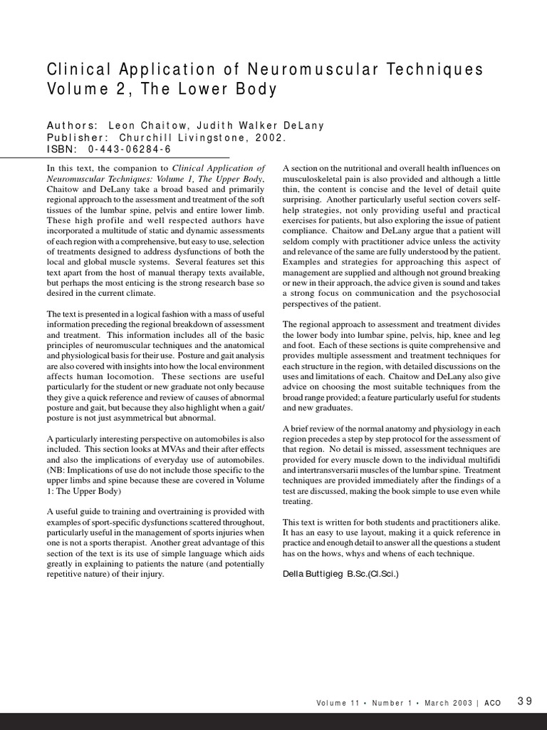 Clinical Application of Neuromuscular Techniques Volume 2, The Lower ...