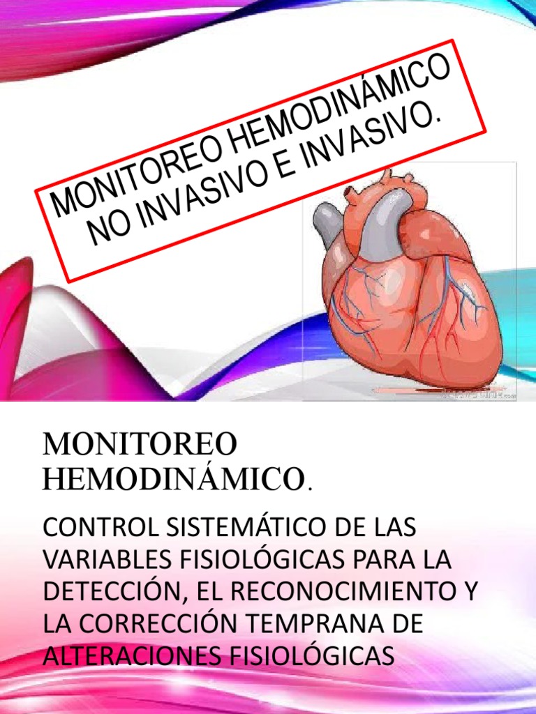 Monitoreo Hemodinamico | PDF | Corazón | Hemodinámica