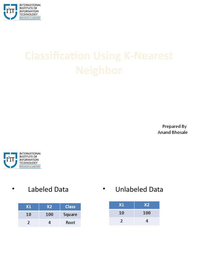 Machine Learning KNN Presentation | PDF | Algorithms | Machine Learning