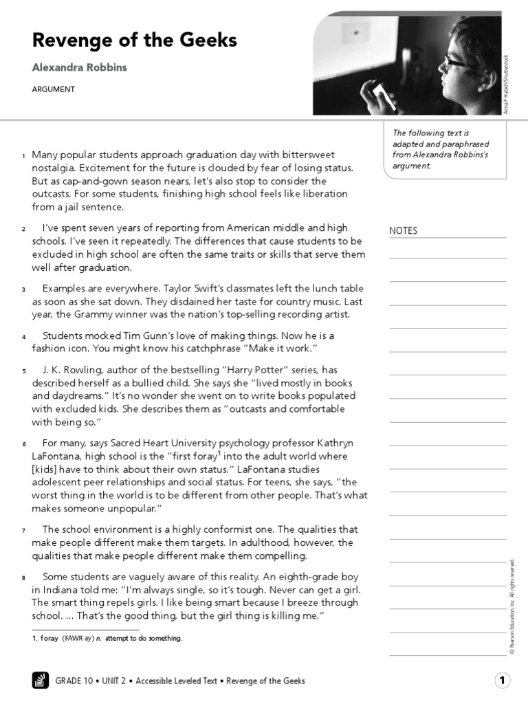 Revenge of The Geeks Text | PDF | Social Science | Wellness