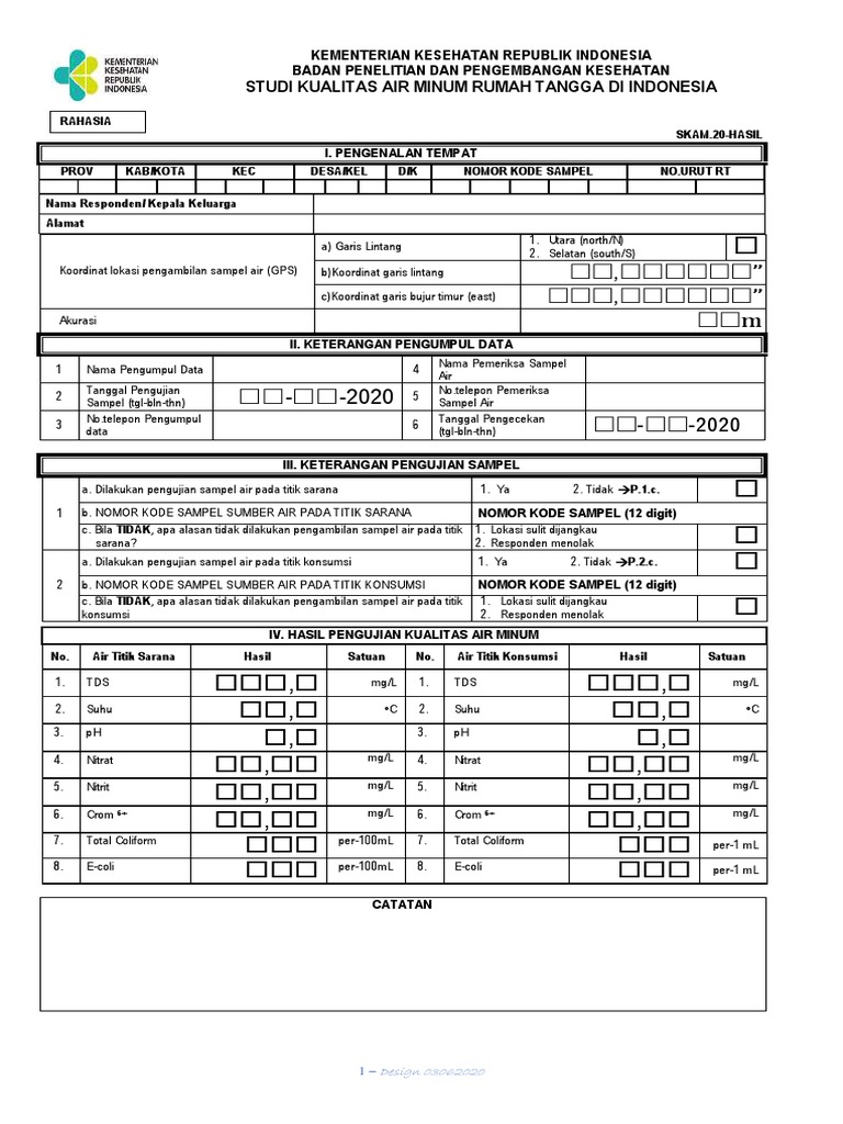 2.4 Form Hasil Pengujian SKAMRT 2020 | PDF