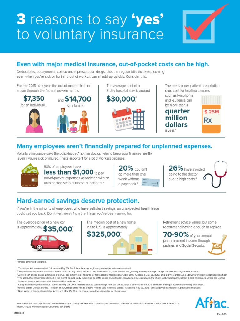 3 Reasons Voluntary Infographic - Aflac | PDF | Insurance | Health Sciences