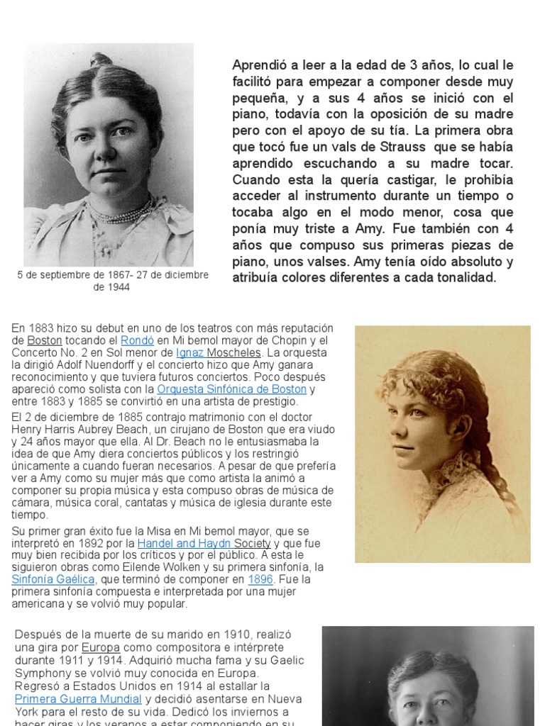 Amy Beach | PDF | Música clásica | Las artes escénicas