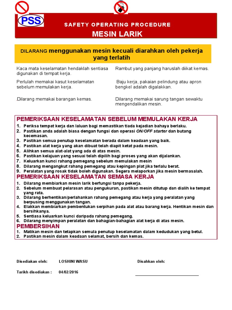 Lathe Machine Sop | PDF