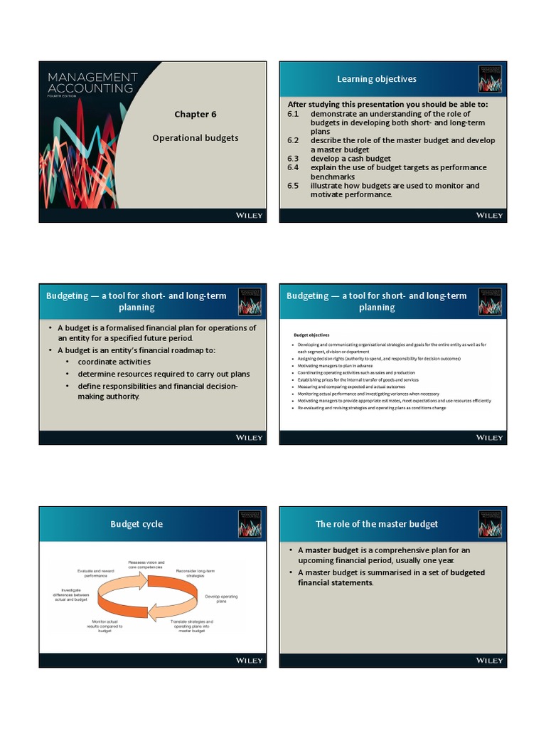 Eldenburg 4e PPT Ch06 | PDF | Budget | Debt