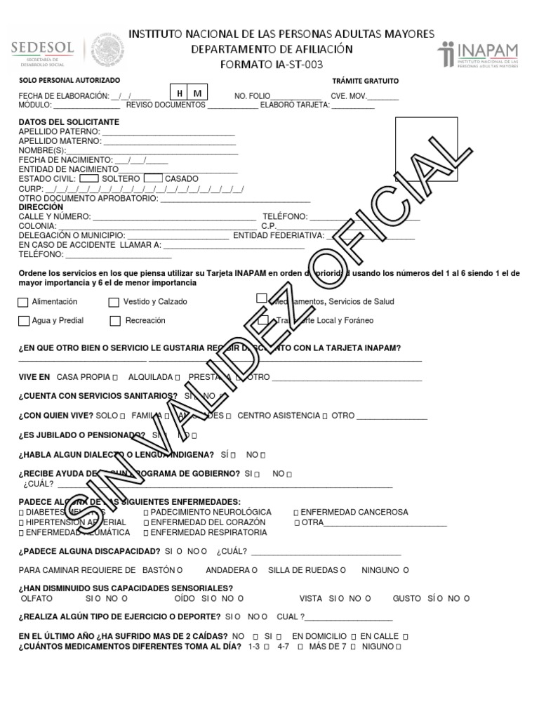 INAPAM | PDF | Enfermedades y trastornos | Medicina