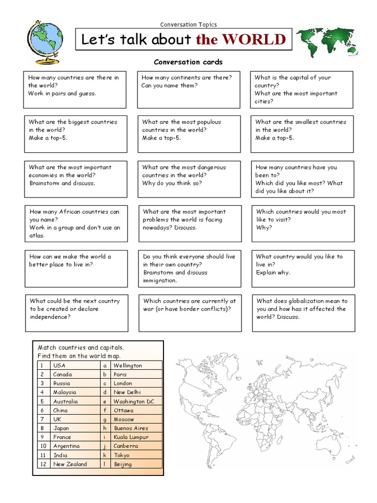 Lets Talk About The World Fun Activities Games - 4320 | PDF | China ...