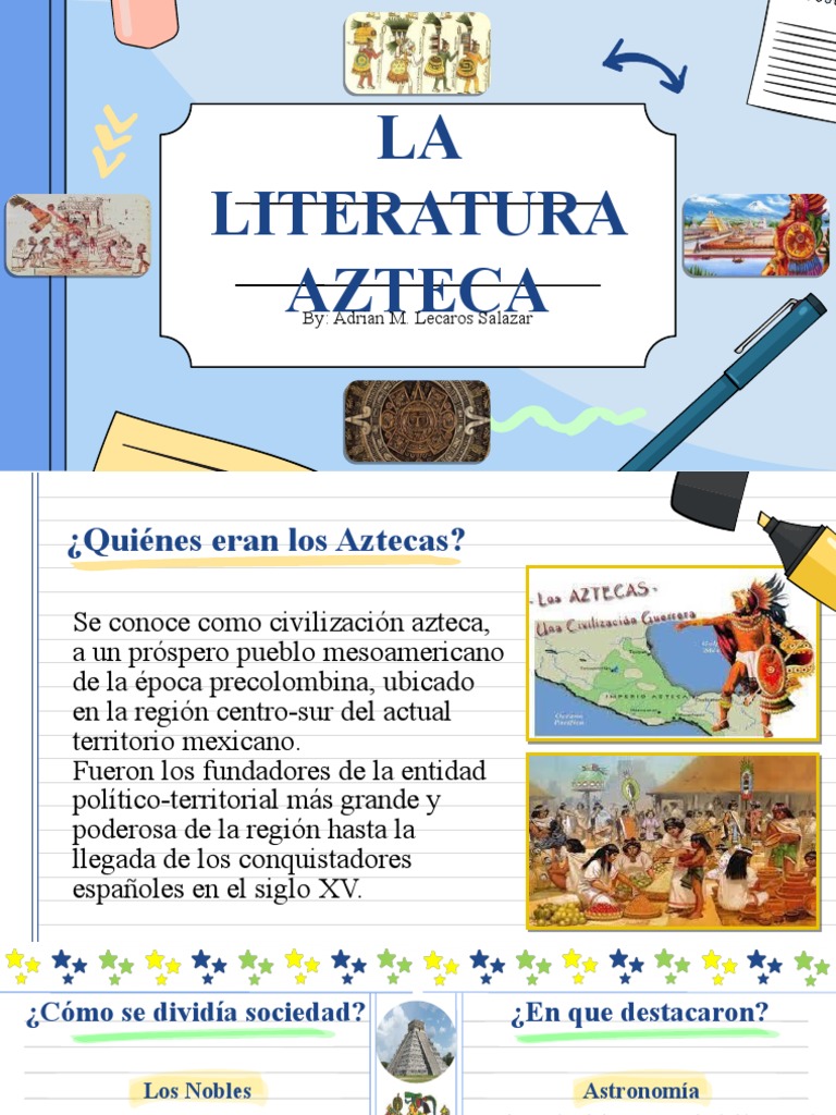 La Literatura Azteca | PDF | Poesía | Mesoamérica
