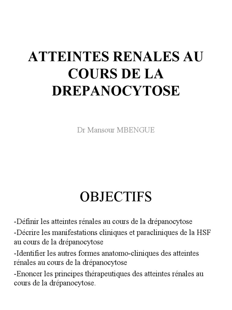 Drépanocytose | PDF | Médecine | Maladies et troubles
