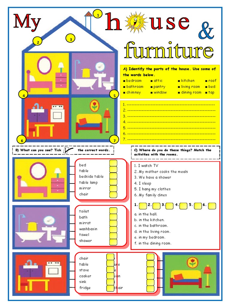 This Is My House - Reading Comprehension | PDF | Room | Kitchen