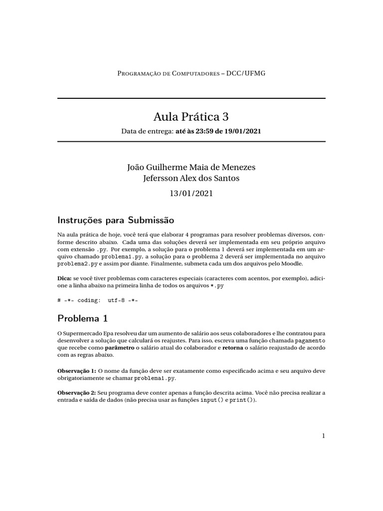 Exercícios Python | PDF | Triângulo | Função (Matemática)