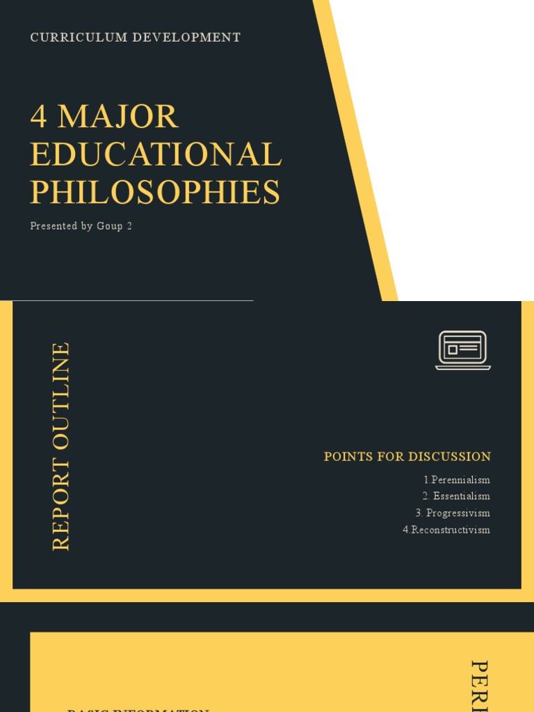 Overview of 4 Educational Philosophies | PDF | Curriculum | Teachers