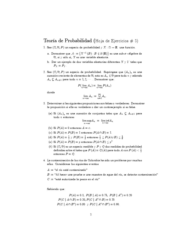 Ejercicios3 22021 | PDF | Variable aleatoria | Probabilidad